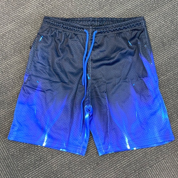 Parabellum | Shorts | Parabellum Blue Flame Shorts | Poshmark